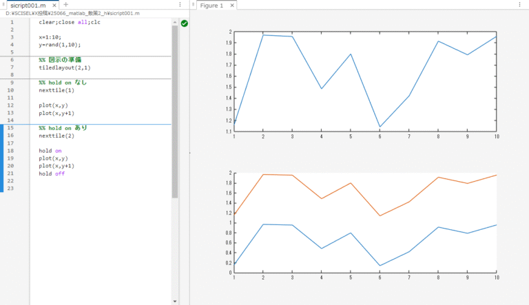 hold MATLAB関数 – SCISEL